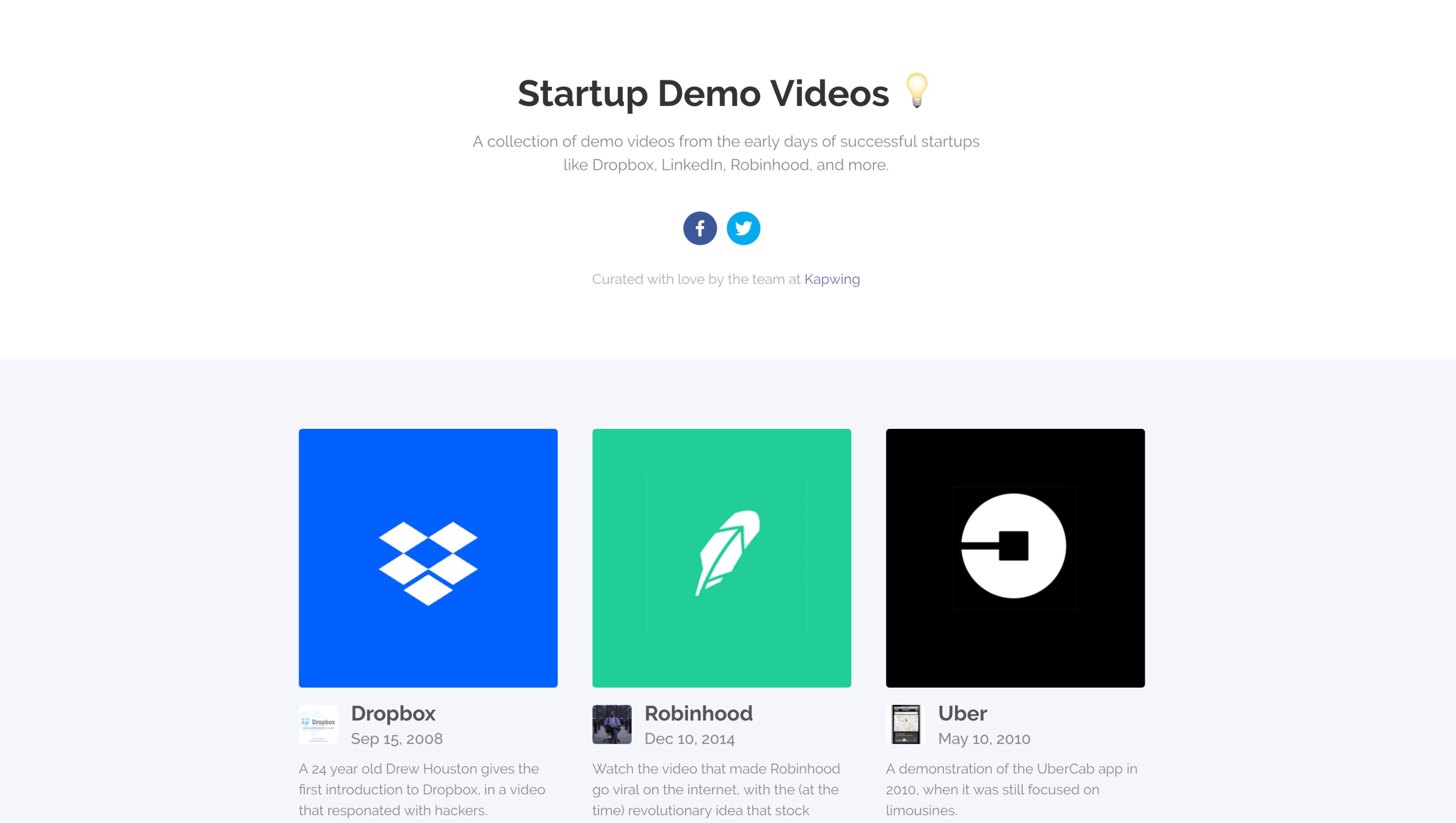 Startup Demo Videos / 成功したスタートアップの初期デモ動画集 | earthkeylab