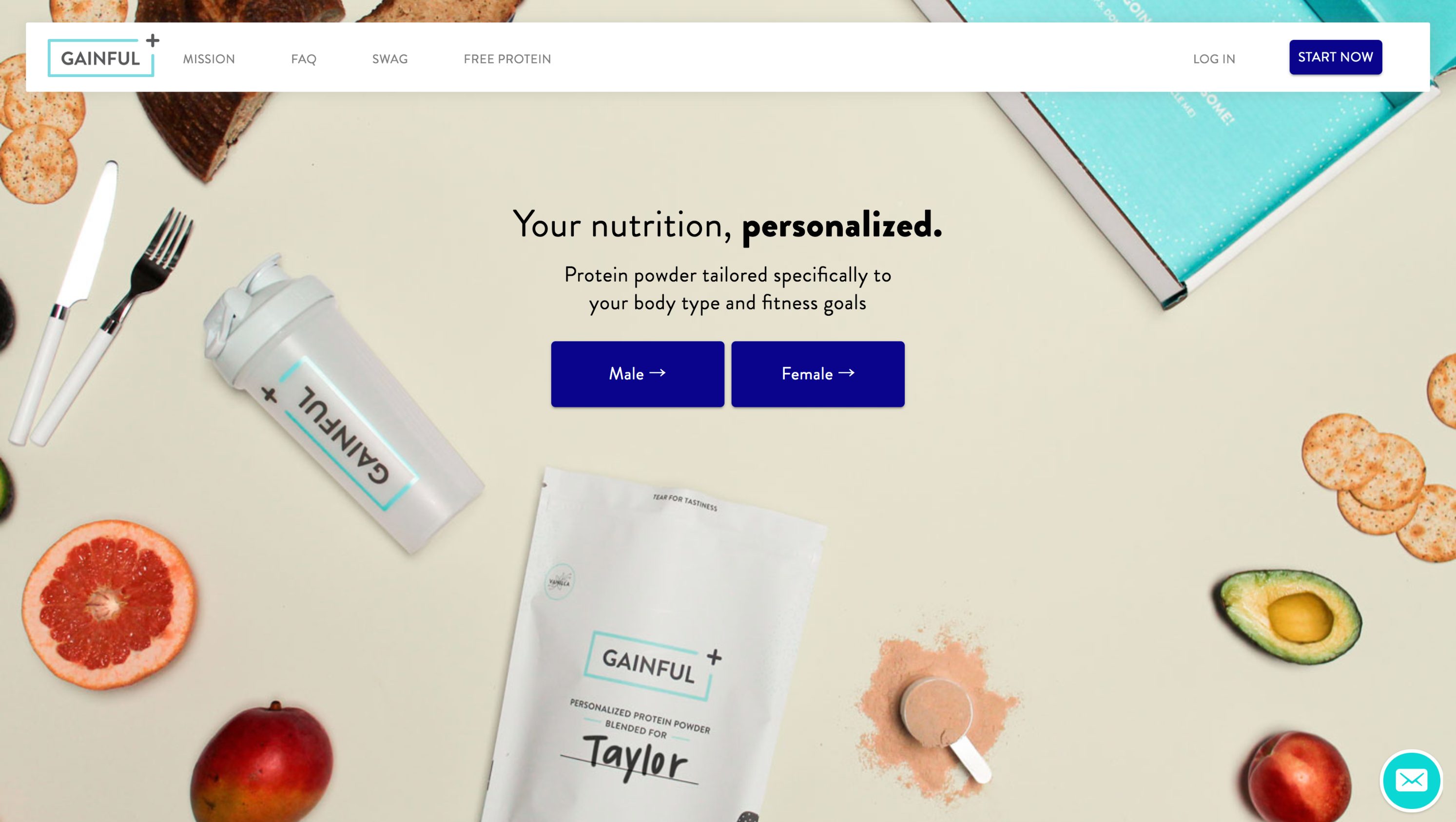 Gainful / パーソナライズされたプロテインシェイクを作ることができるサービス | earthkeylab