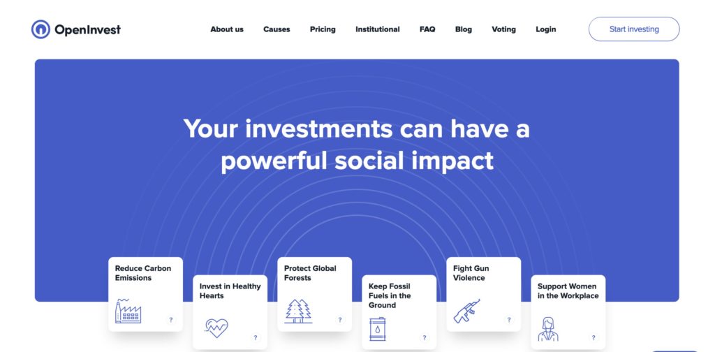 OpenInvest / ESG投資をより身近で簡易にするプラットフォーム | earthkeylab